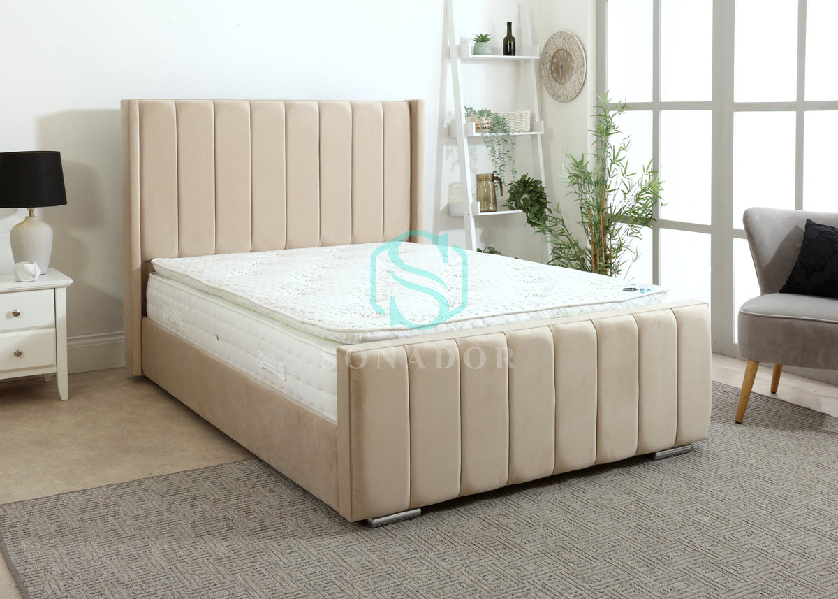 Arabella Winged Bed | Luxury Panelled Winged Beds – Luxus Beds