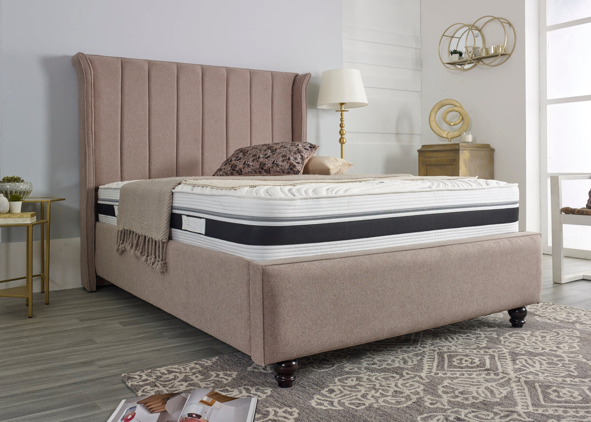 Nora Winged Bed | Luxury Panelled Winged Beds – Luxus Beds